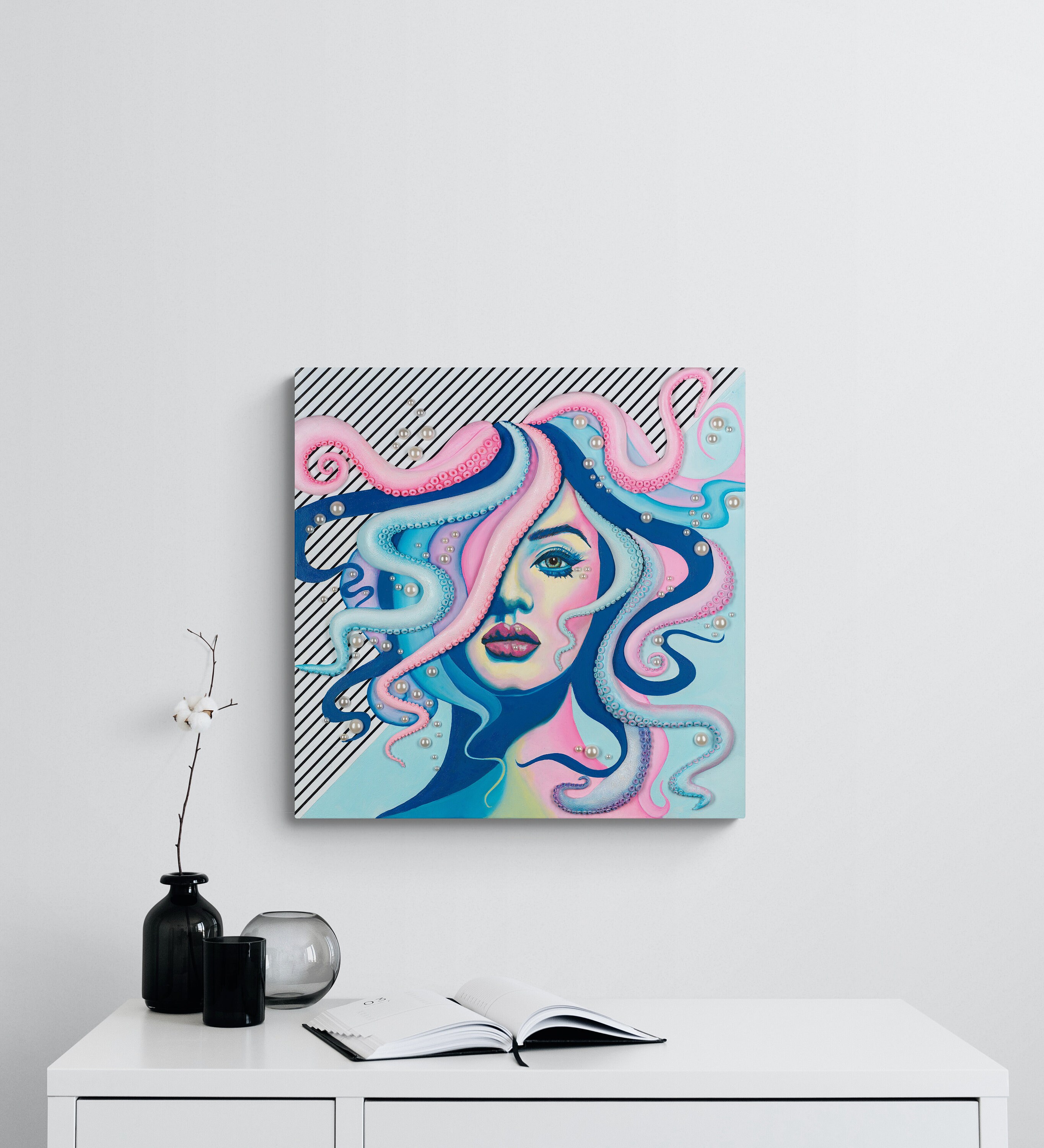 Octopus Contessa Fine Art Print Wall Art Decor Original - Etsy
