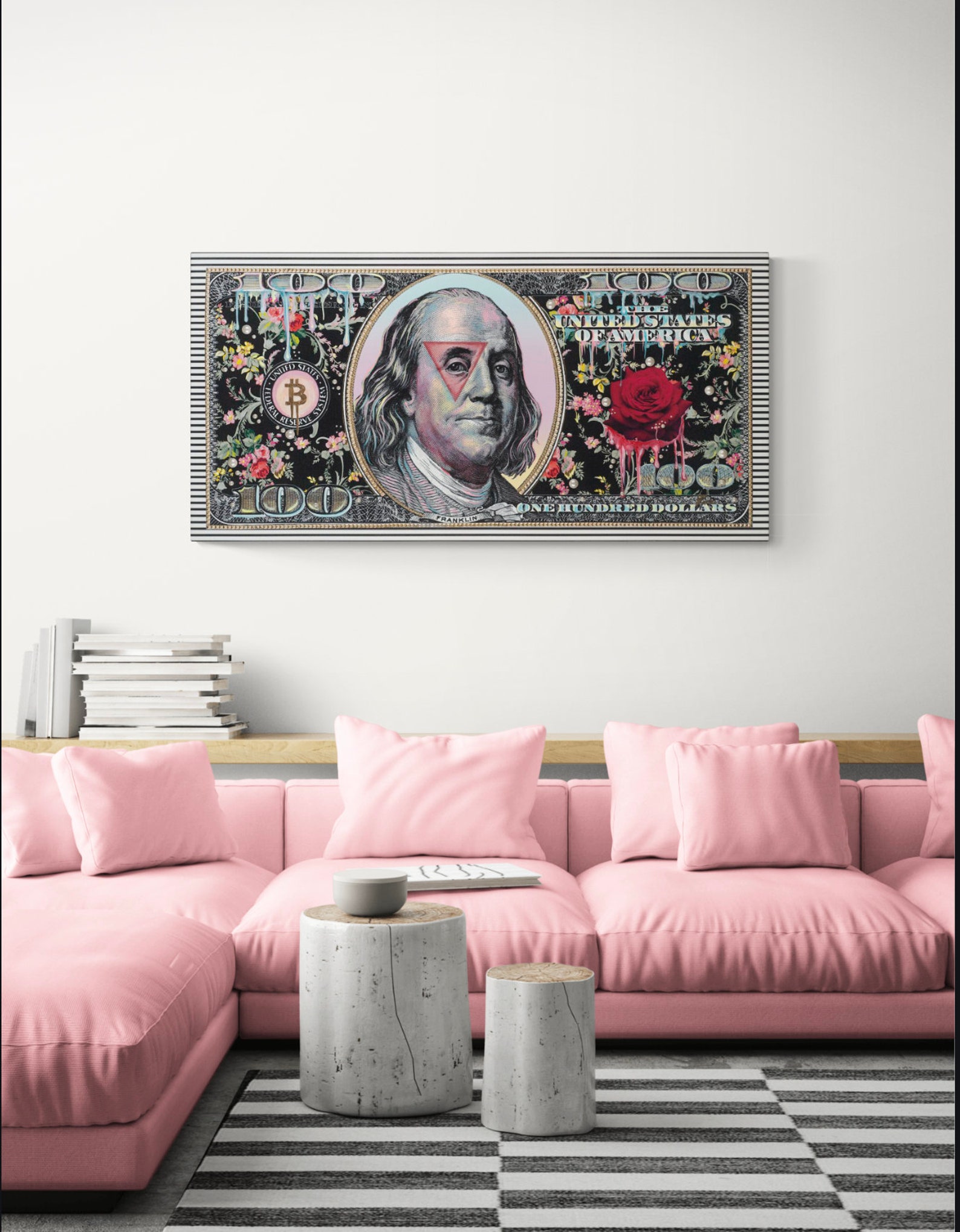 Hundred Dollar Remix Fine Art Print Wall Decor - Etsy