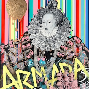 Queen Elizabeth, Armada Original Painting and Fine Art Prints, Wall ...