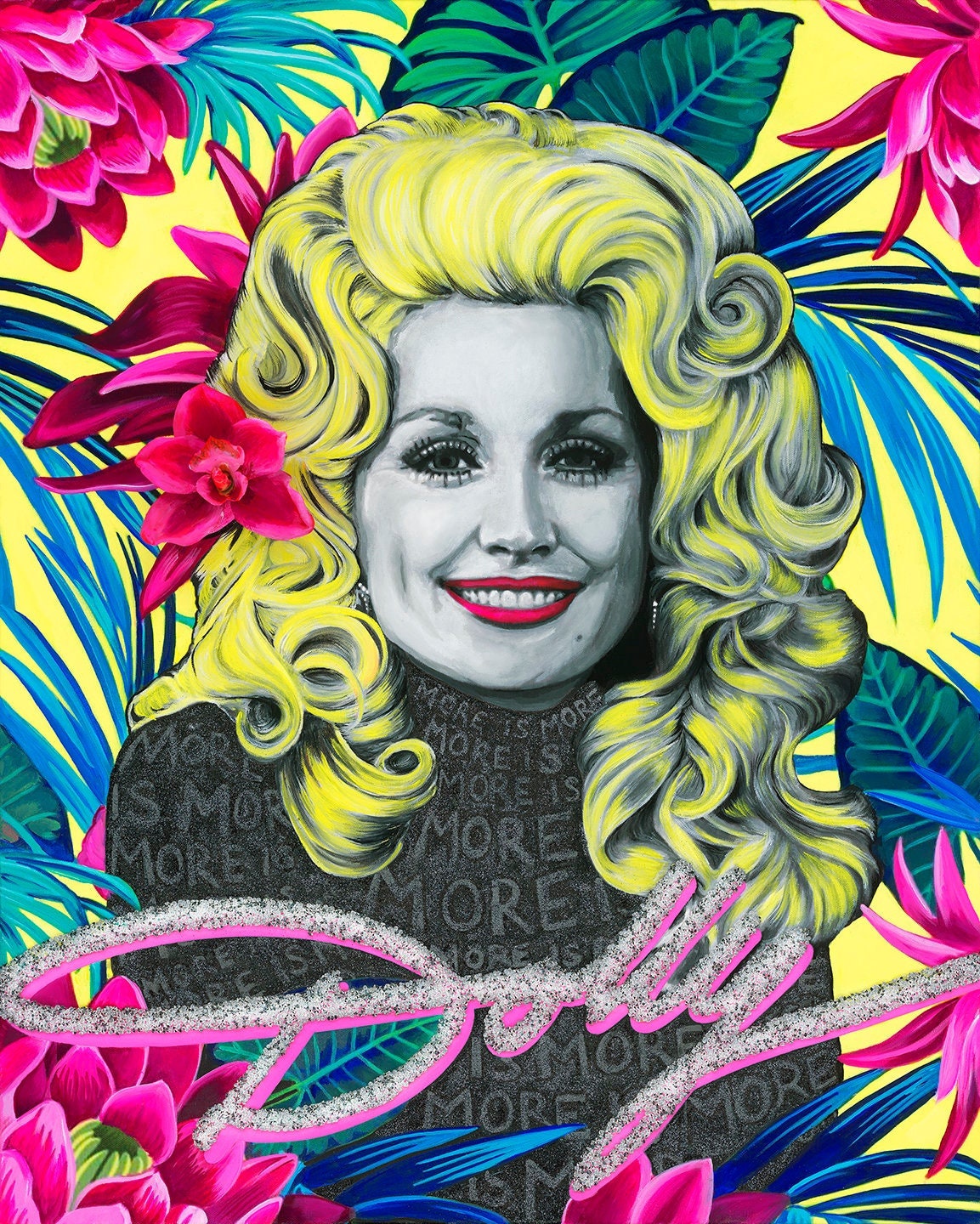 Dolly Parton-remix, Tribute Fan Art, Fine Art Print, Wall Art - Etsy