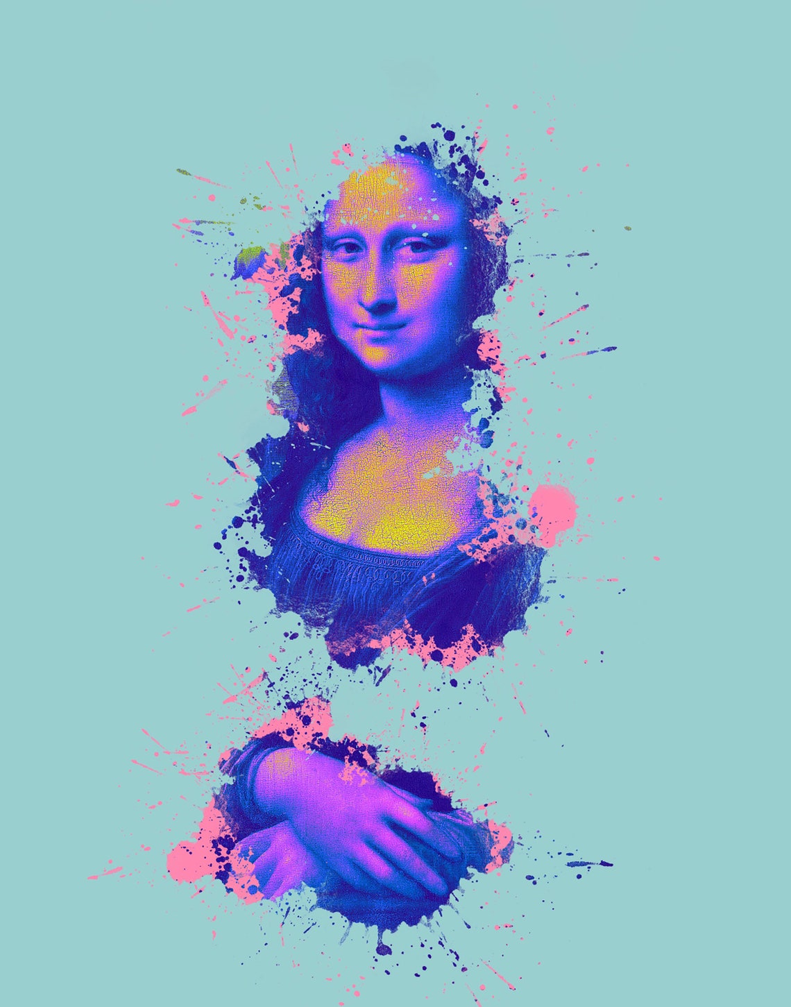 Mona Lisa Remix, Fine Art Print by Artist Jamie Rice, Wall Art, Home ...