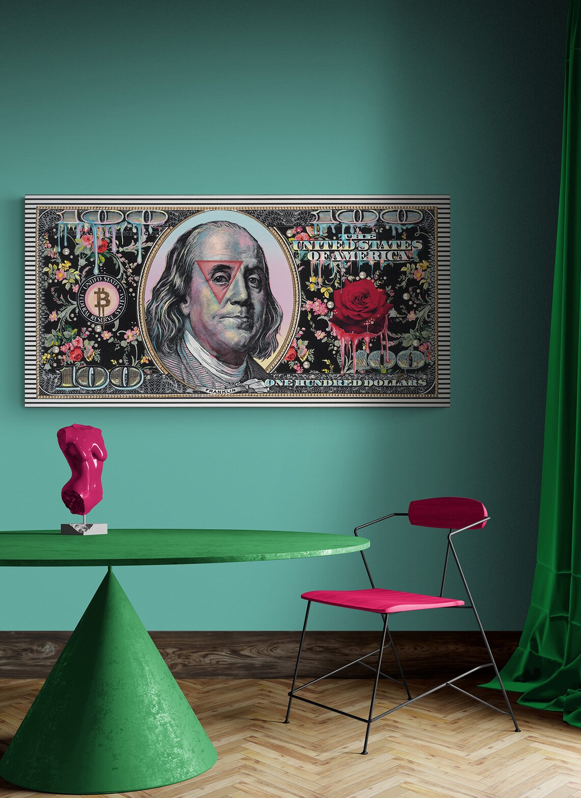 Hundred Dollar Remix- Fine Art Print, Wall Decor - Etsy