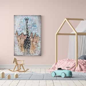 Giraffe in the City, by Jamie Rice, Art Print Based on IF by Rudyard ...