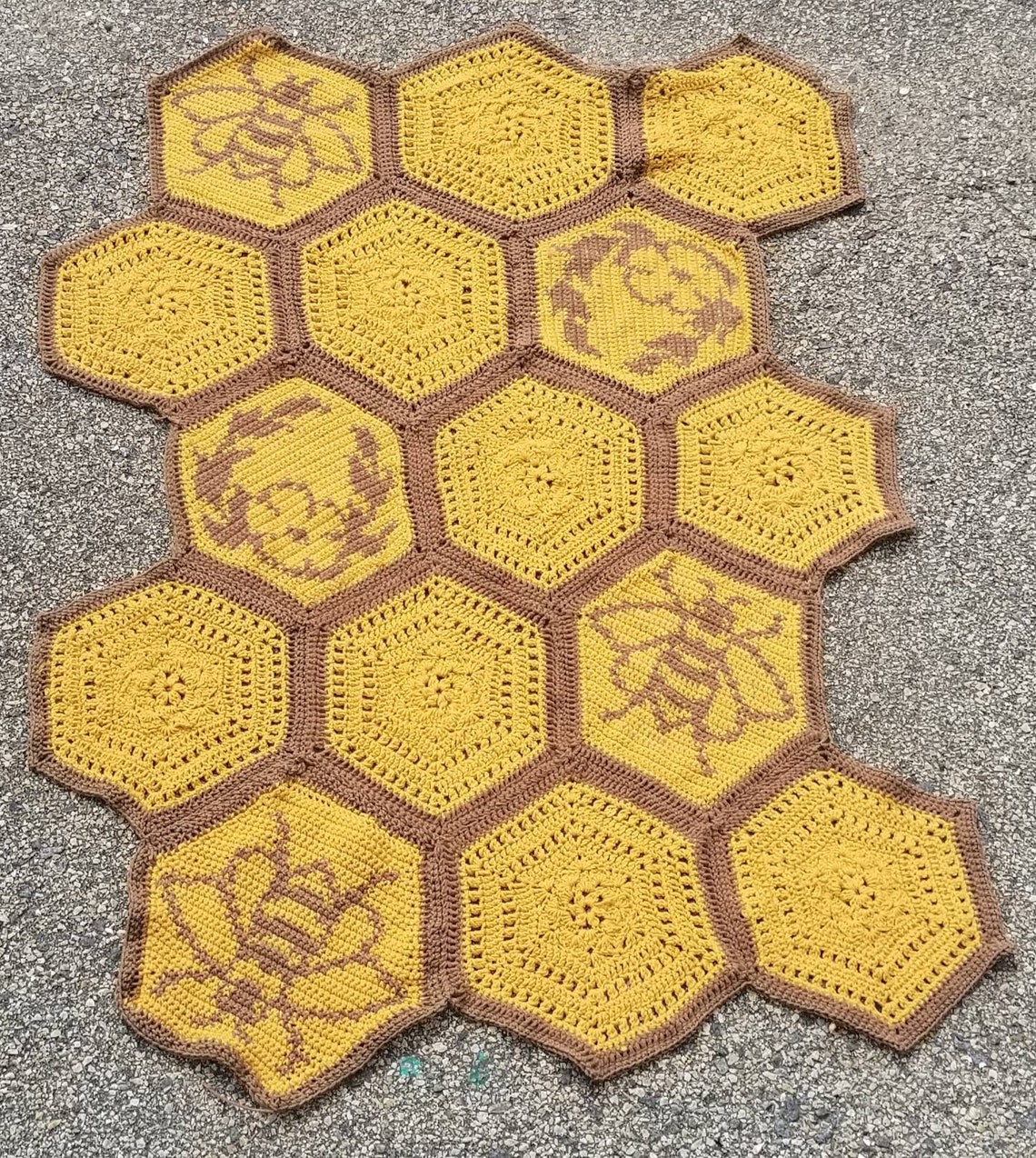 Hive Mentality Bee-themed Throw - Etsy