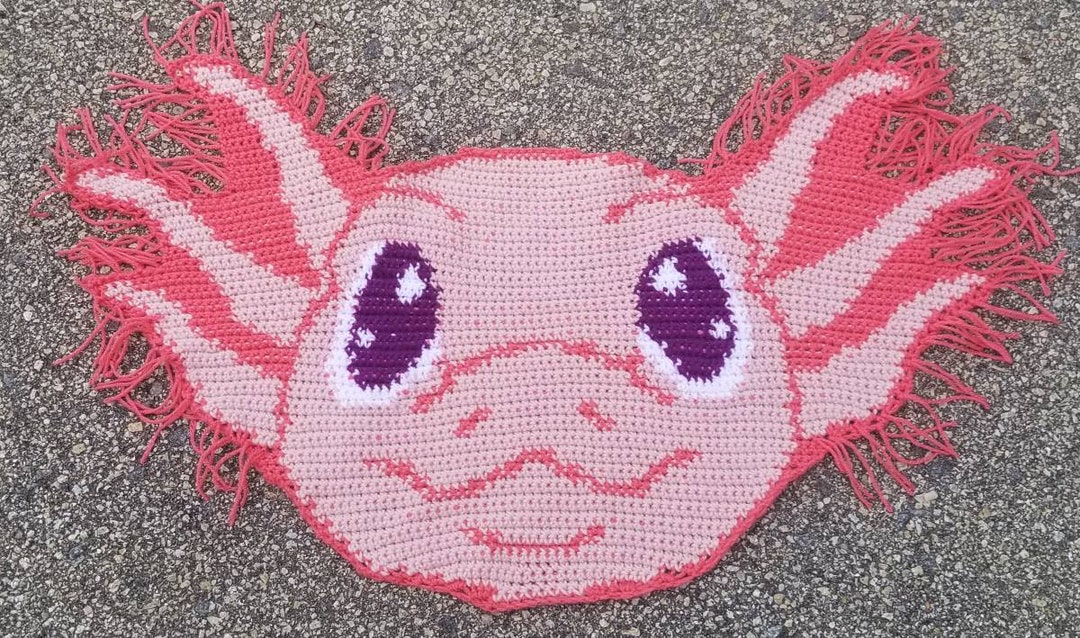 Axolotl Rug/wall Hanging - Etsy