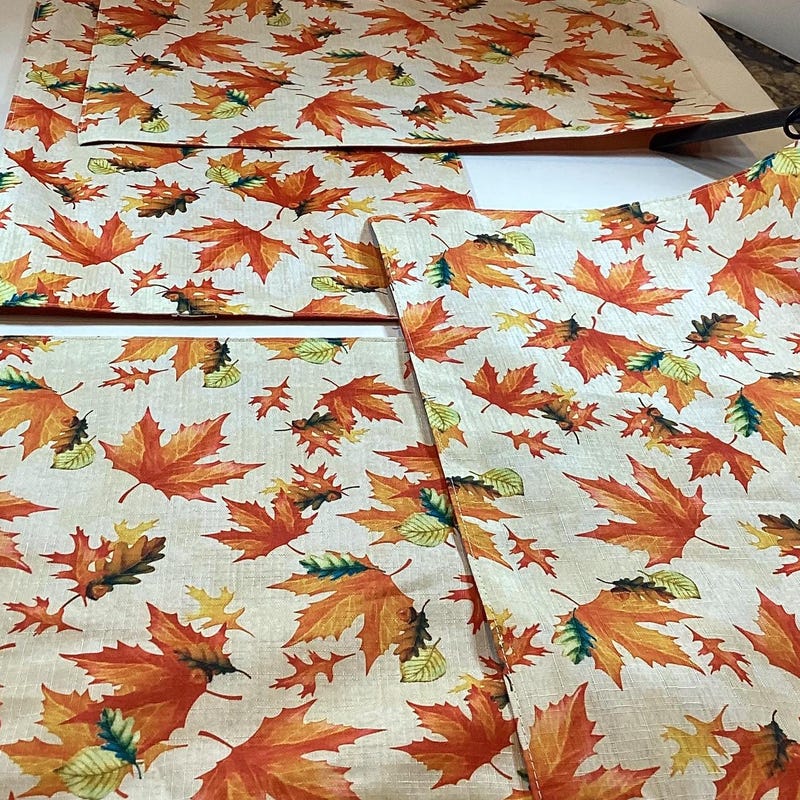 Fall Leaf Placemats - Etsy