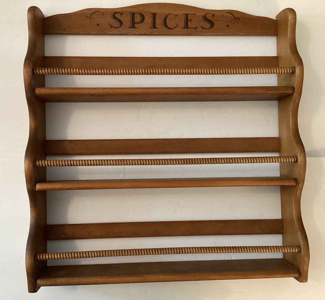 Beautiful Large Wooden Spice Rack - Etsy