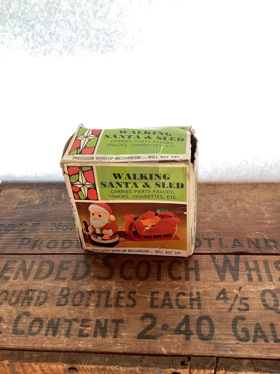 Super Cool Retro 1968 Wind-up Santa Claus With Sleigh - Etsy