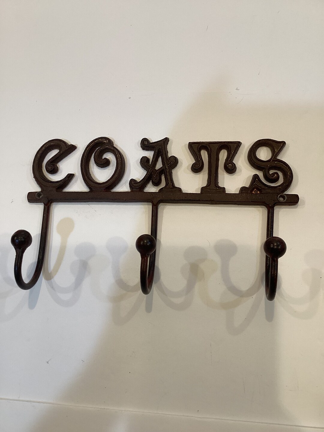 Wrought Iron coats Rack coats Spelled Out - Etsy