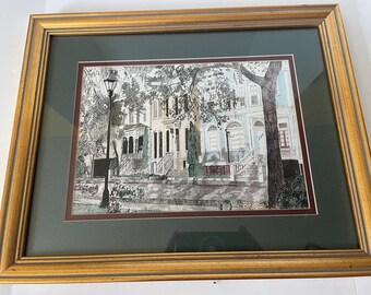 Charleston Art Matthew Todd East Battery Decor Framed Lithograph Print ...