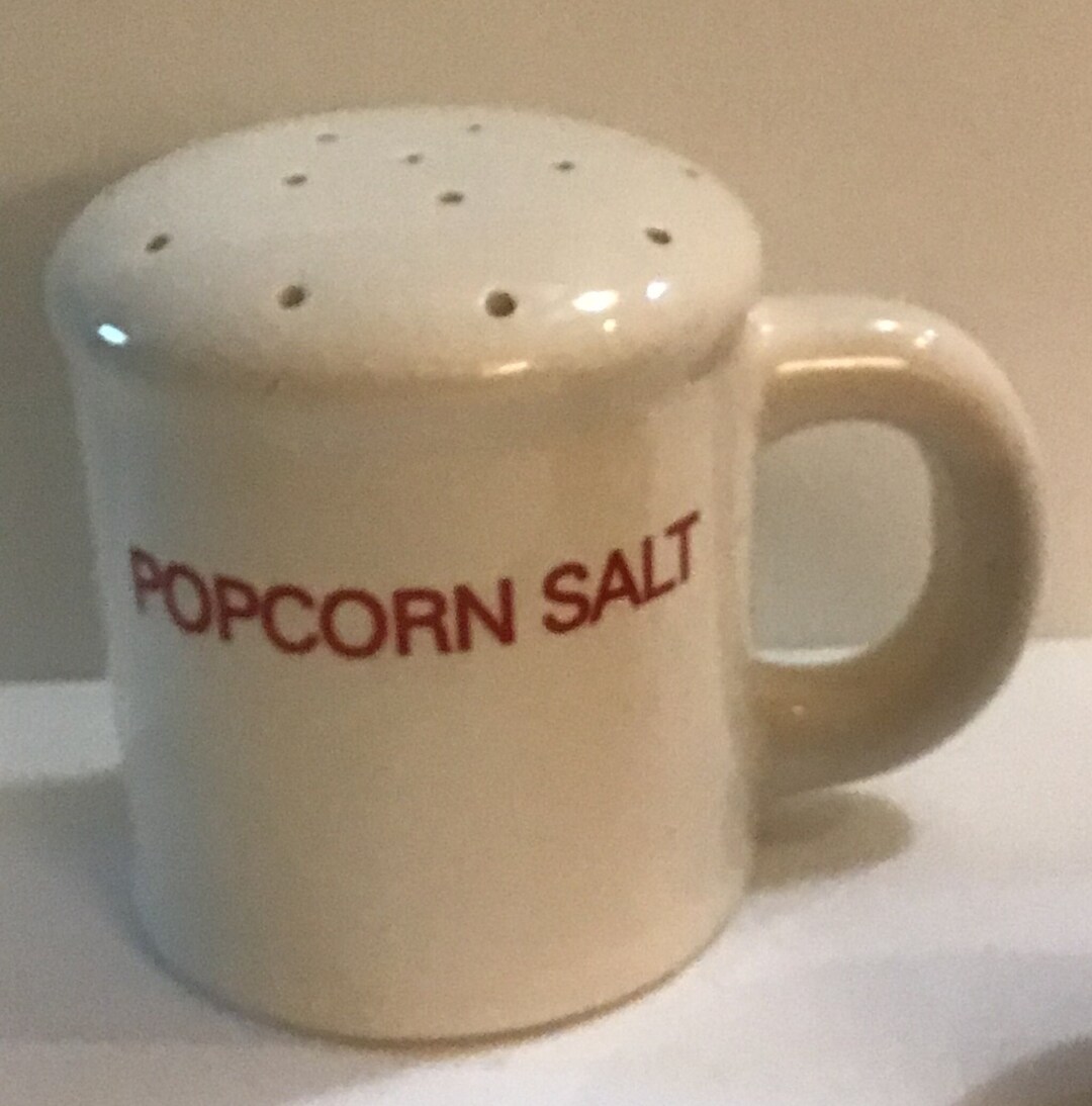 Ceramic Popcorn Salt Shaker - Etsy