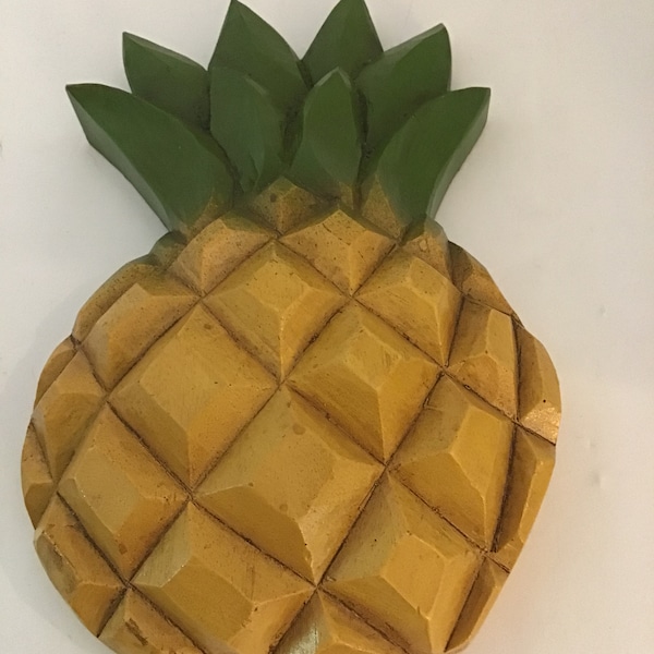 Wooden Pineapple - Etsy