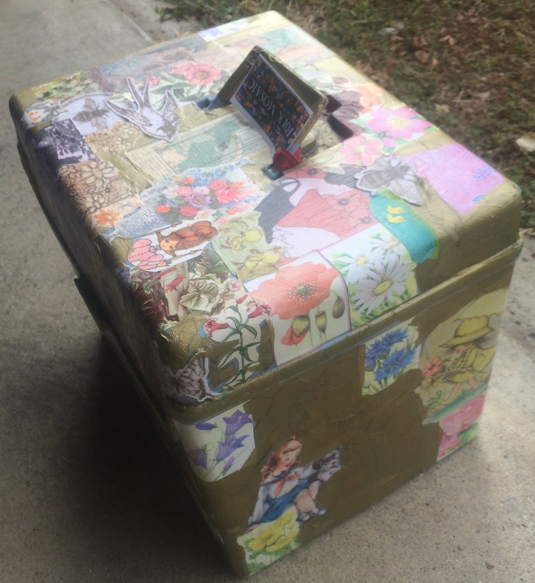 Whimsical Decoupage File Case - Etsy