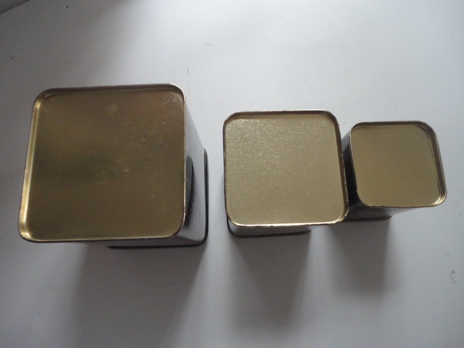 Vintage Asian Inspired Stackable Metal Tins Tins Oriental - Etsy