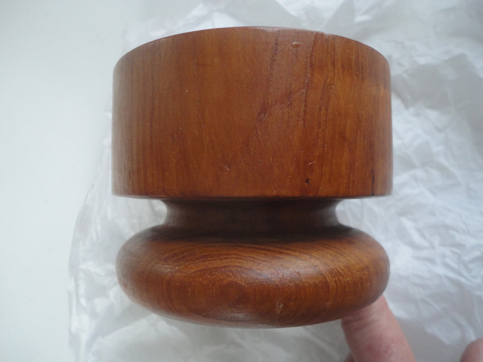 Vintage Kalmar Teak Wood Glass Hurricane Globe Candleholder | Etsy