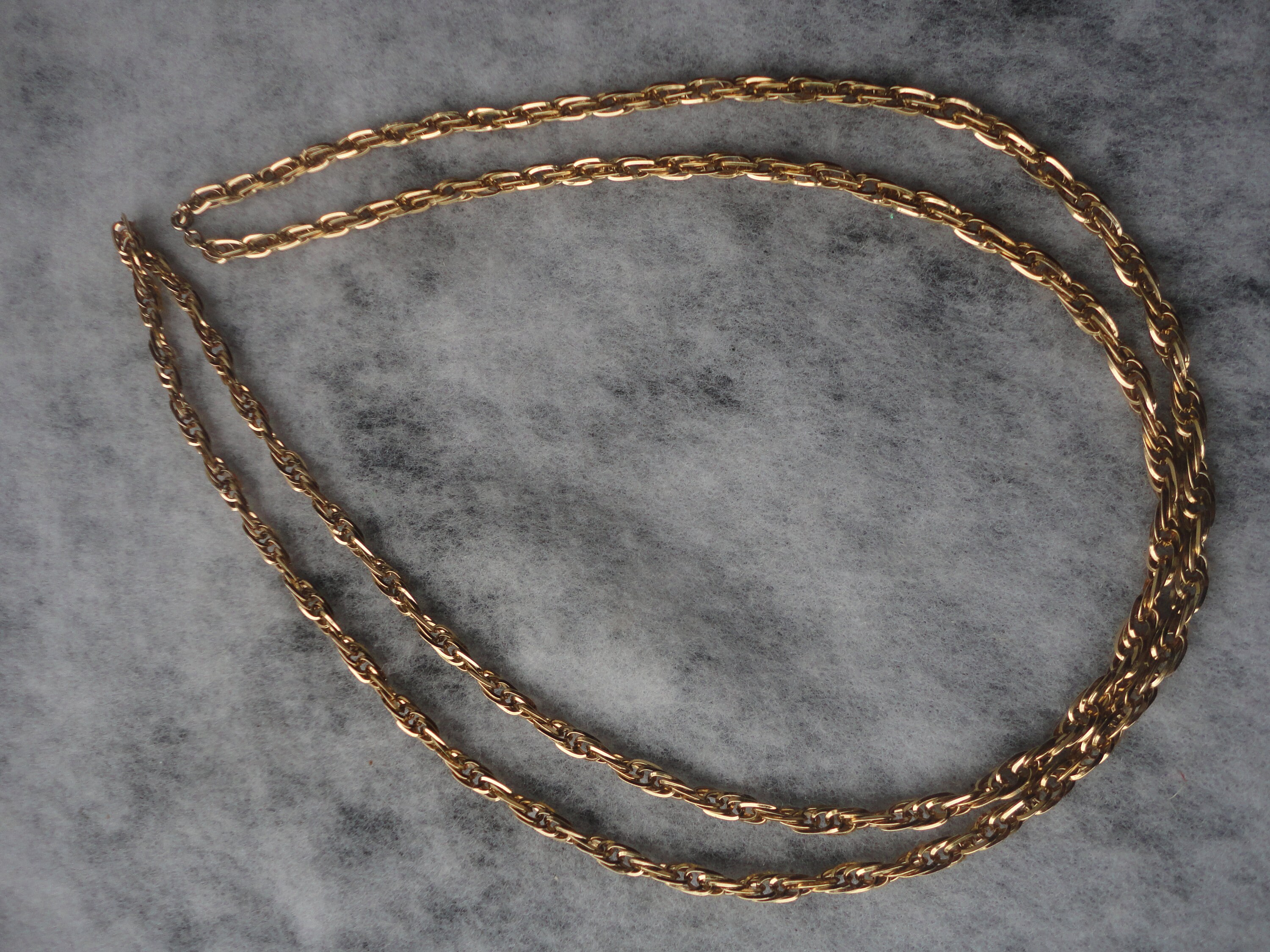 Vintage Napier 12k Gold Flapper Necklace Napier 12k Gold | Etsy