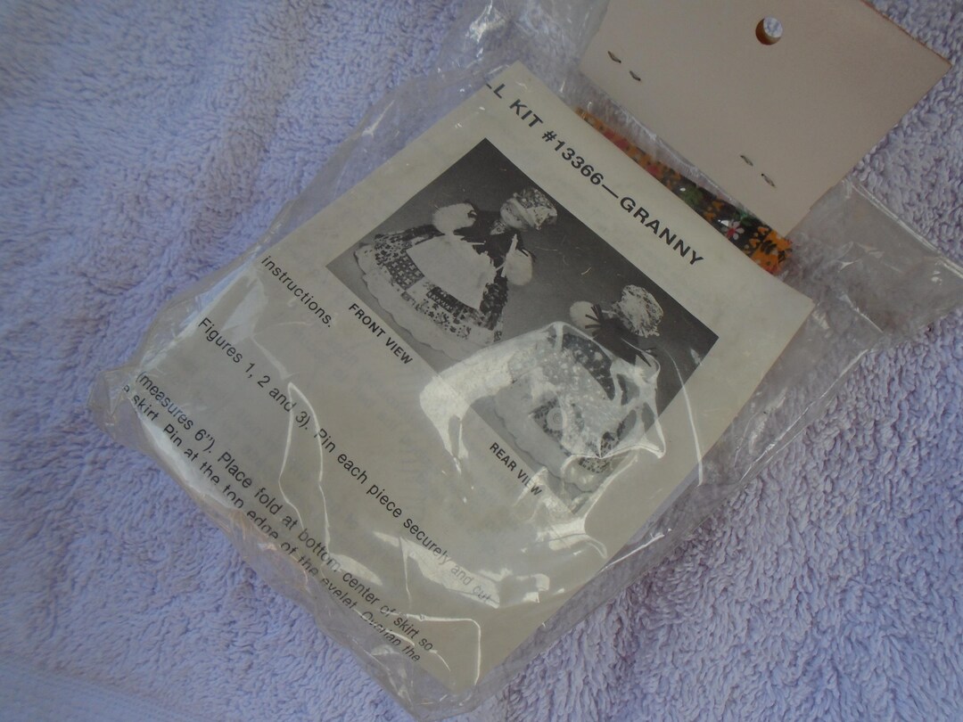 Vintage New Old Stock Walco Products Granny Doll Kit Made in USA, Walco ...