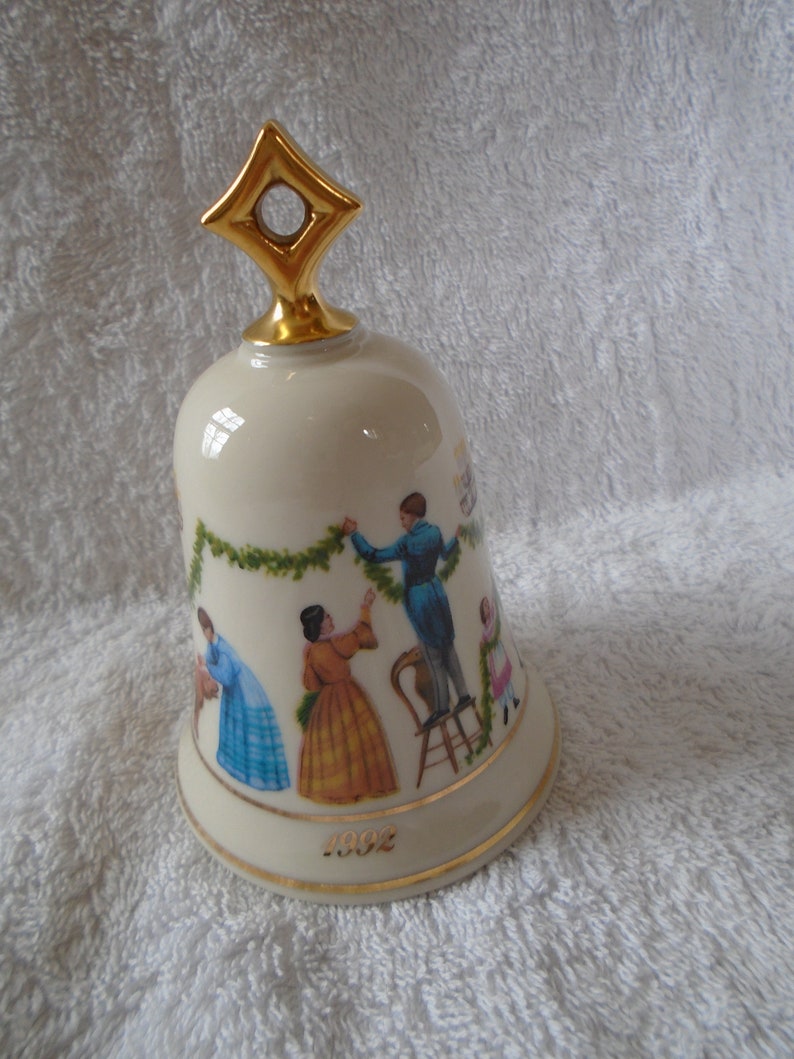 Vintage Lenox Porcelain Deck the Hall Musical Bell Made in - Etsy