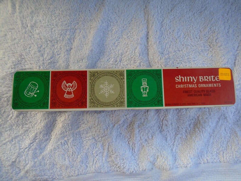 Vintage Shiny Brite Empty Ornament Box Made in USA, Christmas Tree ...