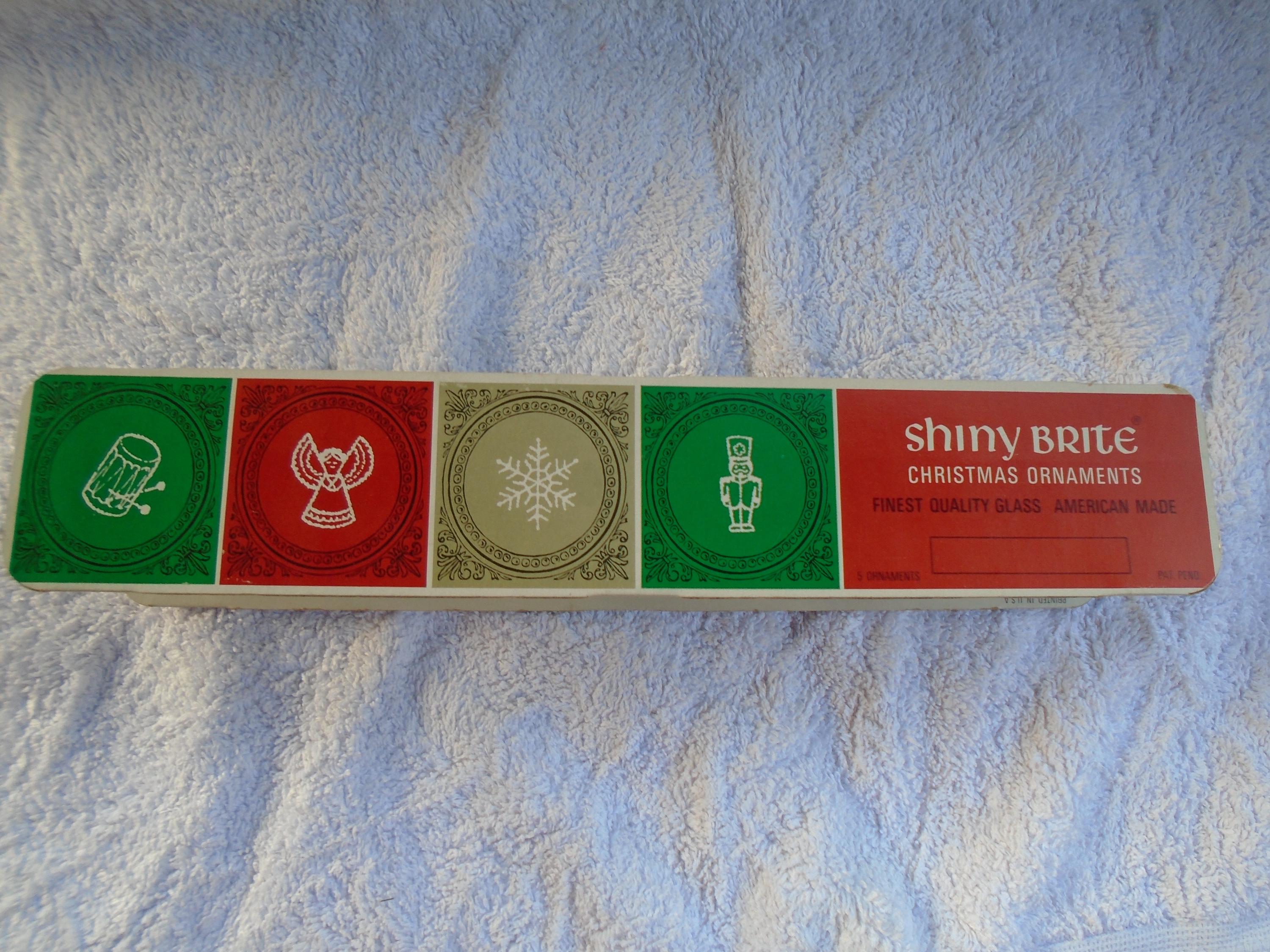 Vintage Shiny Brite Empty Ornament Box Made in USA, Christmas Tree ...