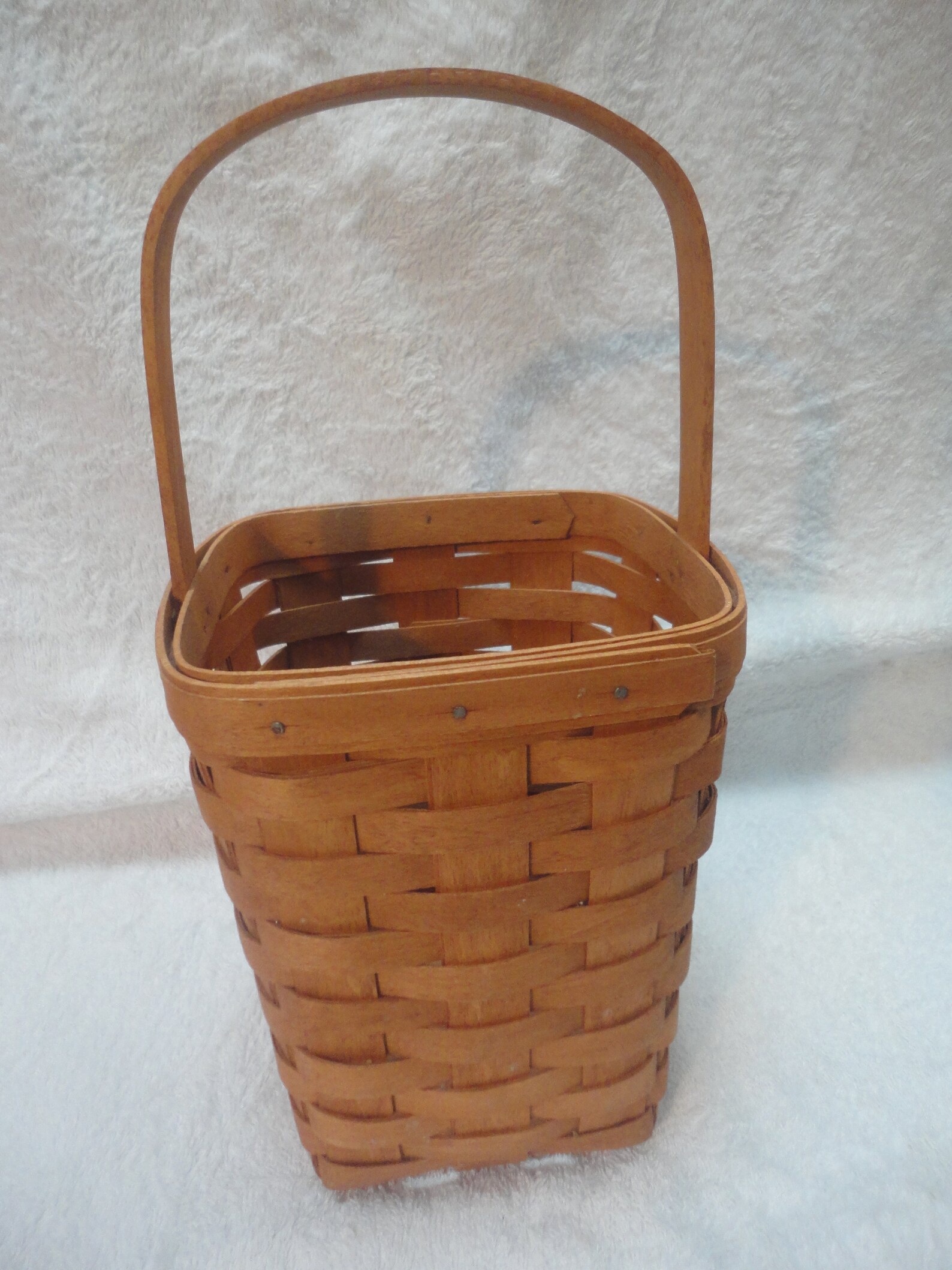 Vintage Maple Wood Handwoven Wine Basket by Longaberger Hand - Etsy