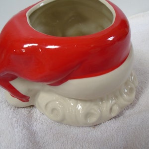 Vintage Napco USA Large Ceramic Santa Claus Head Planter Made in USA ...