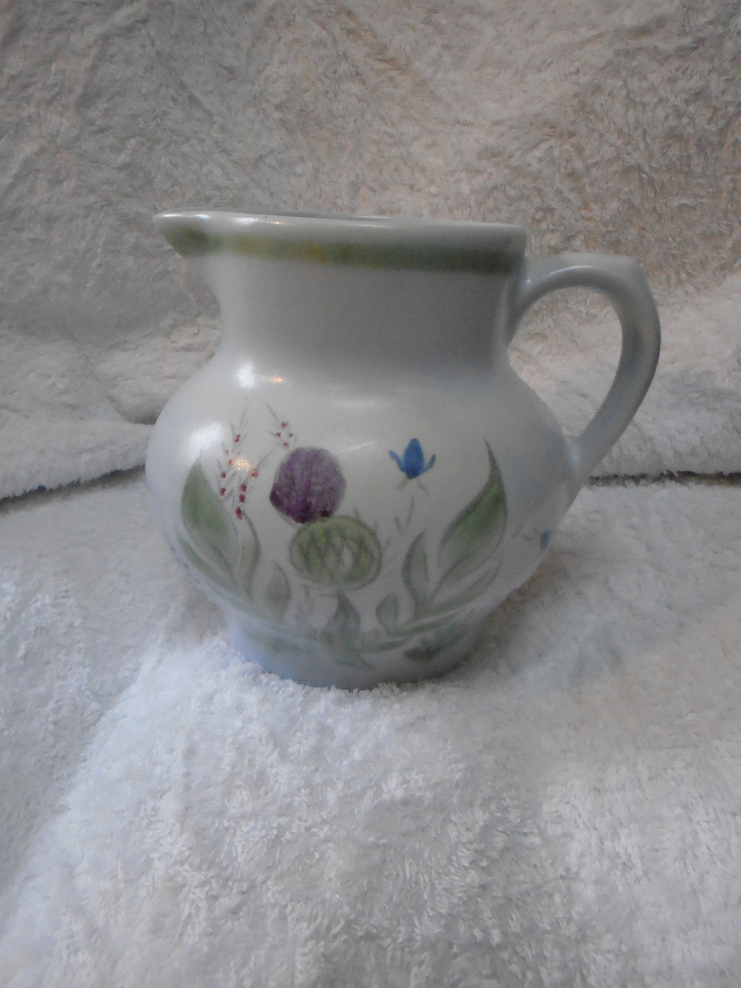Vintage Medium Purple Thistleware Buchan Stoneware Pitcher, Stoneware ...