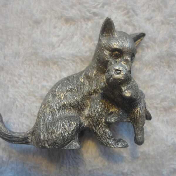 Pewter Cat - Etsy