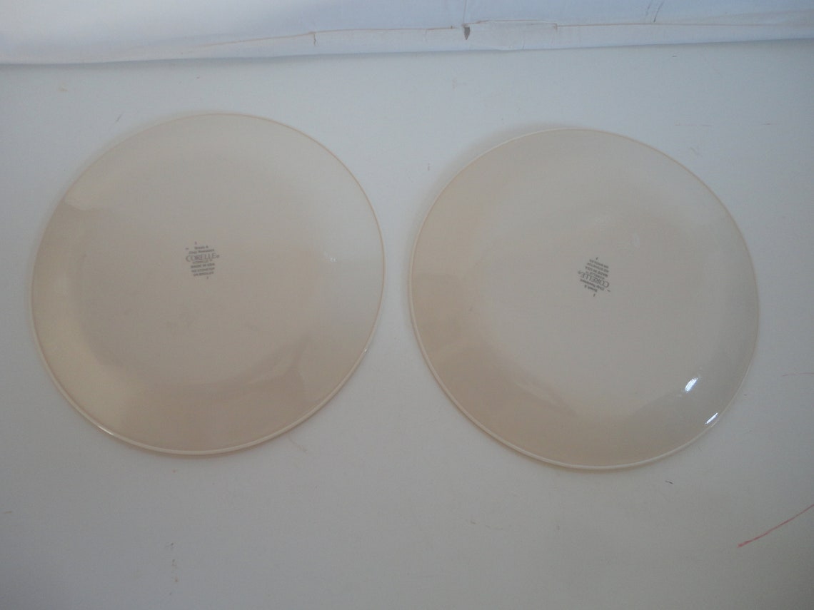 Vintage Corelle Vitrelle Glass Circle Design Bread Butter | Etsy