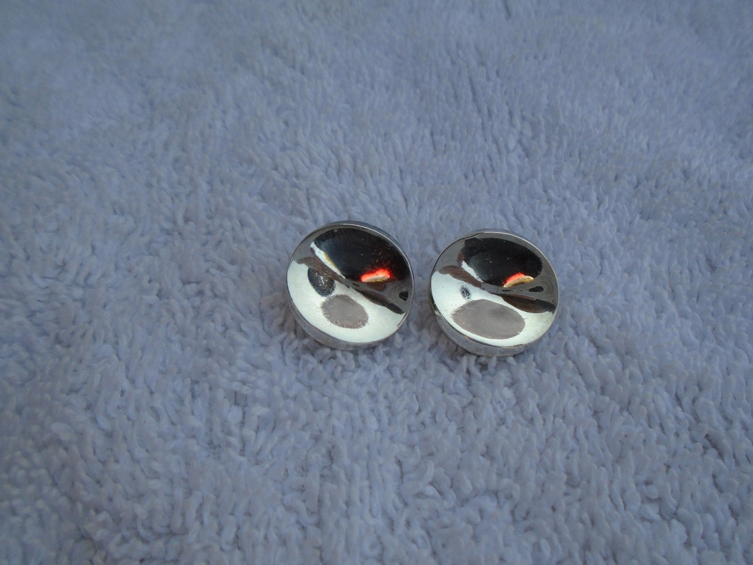 Vintage Georg Jenson Silver 136 C Round Clip on Earrings Made in ...