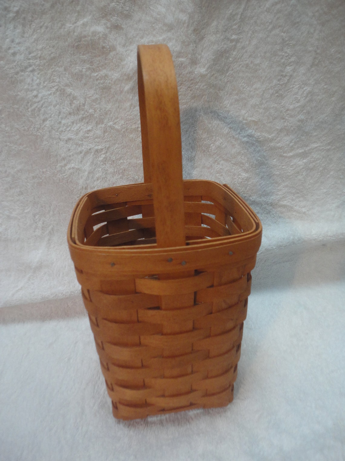 Vintage Maple Wood Handwoven Wine Basket by Longaberger Hand - Etsy