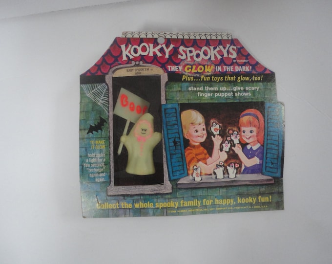 Vintage Rare Unused Hasbro Kooky Spookys Glow in the Dark Rubber Ghost ...