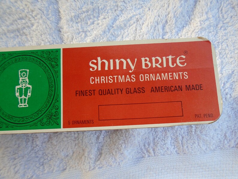 Vintage Shiny Brite Empty Ornament Box Made in USA, Christmas Tree ...