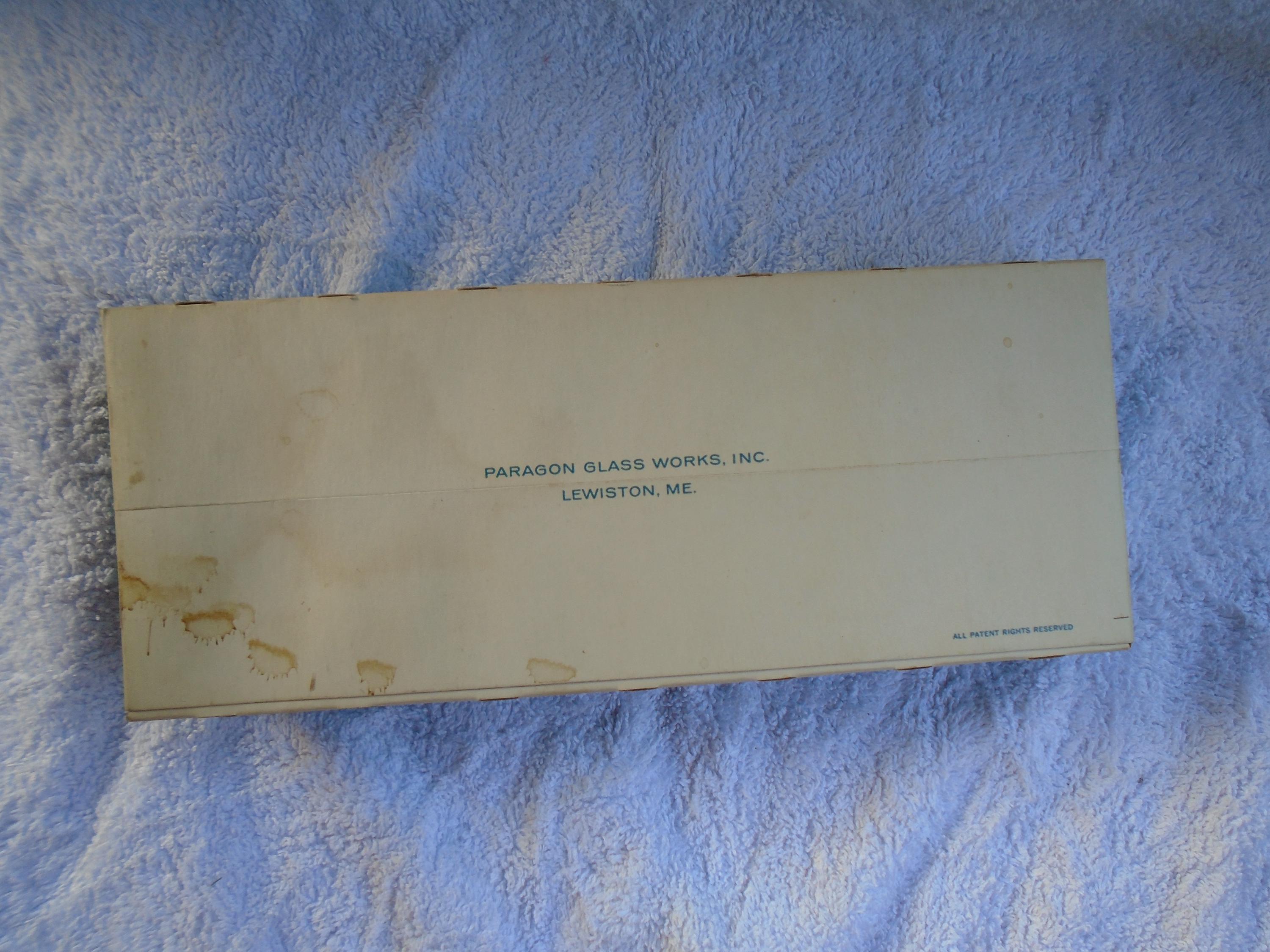 Vintage Paragon Blue White Cardboard Empty Christmas Ornament Box ...