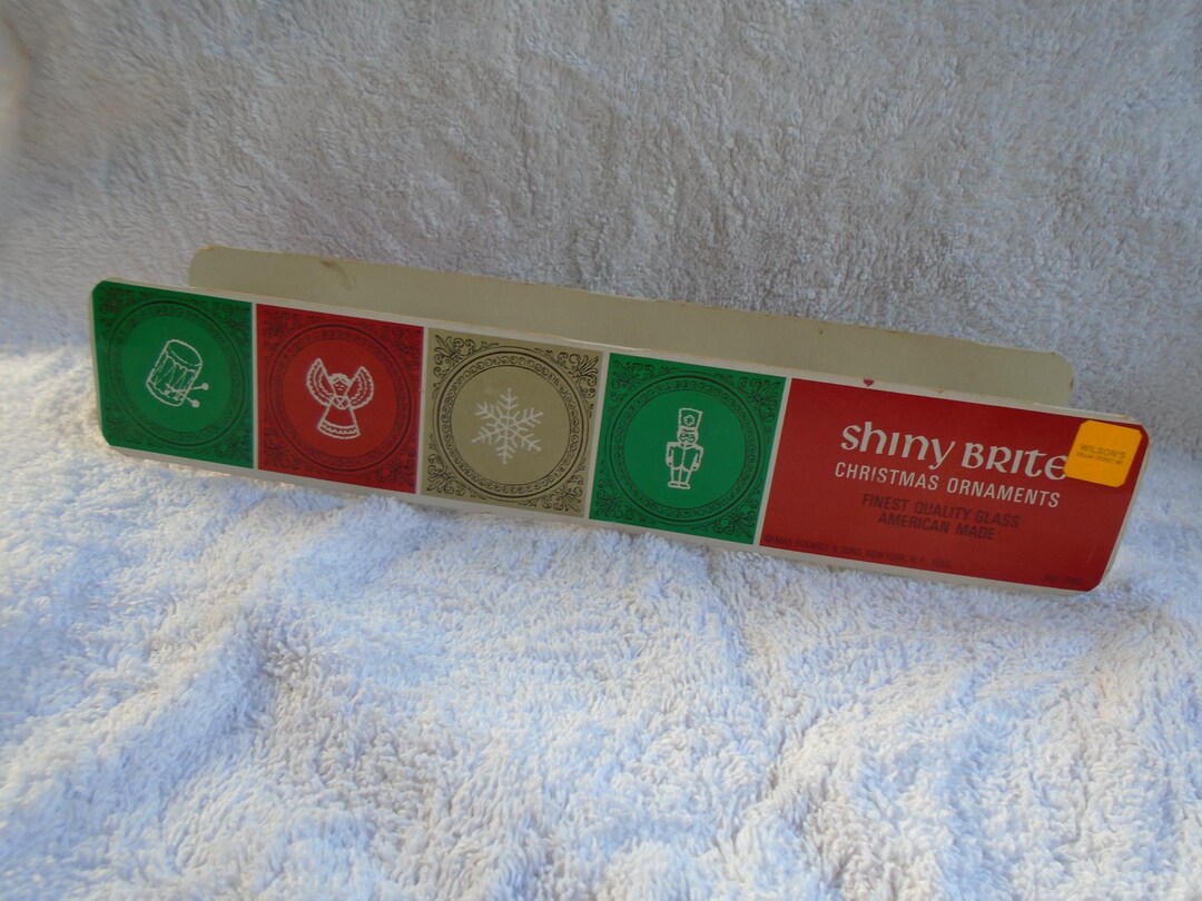 Vintage Shiny Brite Empty Ornament Box Made in USA, Christmas Tree ...