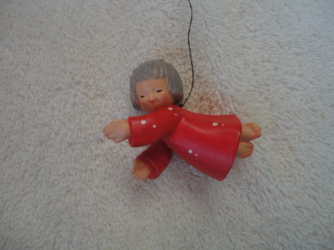Vintage Red Ferrandiz Angel With Nothing in Hands Made in Italy, Juan ...
