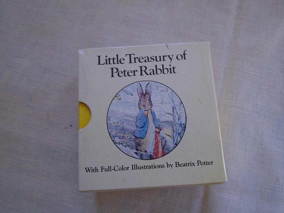 Vintage Set of Mini Cardboard Little Treasury of Peter Rabbit Books ...