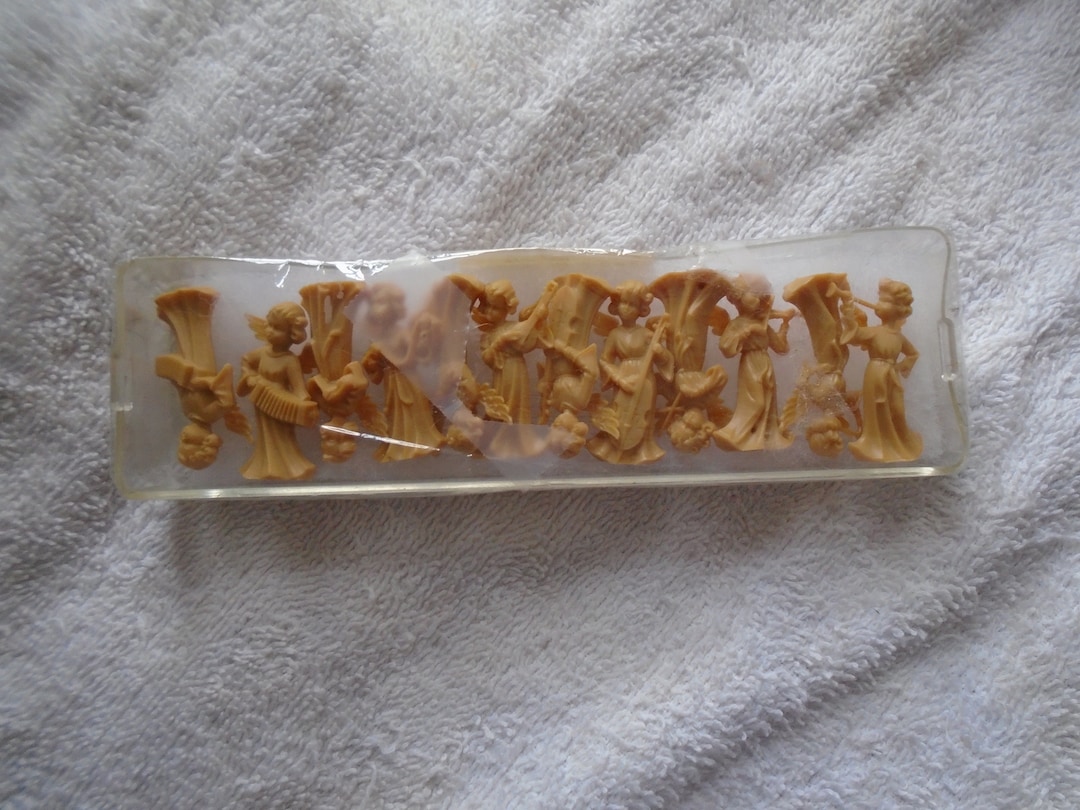 Vintage Unused Miniature Plastic Angels Made in Germany, Miniature ...