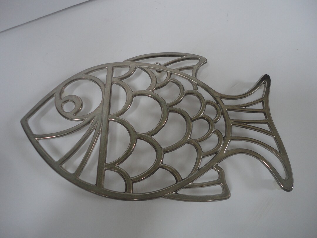 Vintage Leonard Silver Mfg Silver Plated Fish Trivet Made Italy, Fish ...