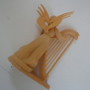 Vintage Trio of Plastic Miniature Angels, Christmas Angels, Plastic ...