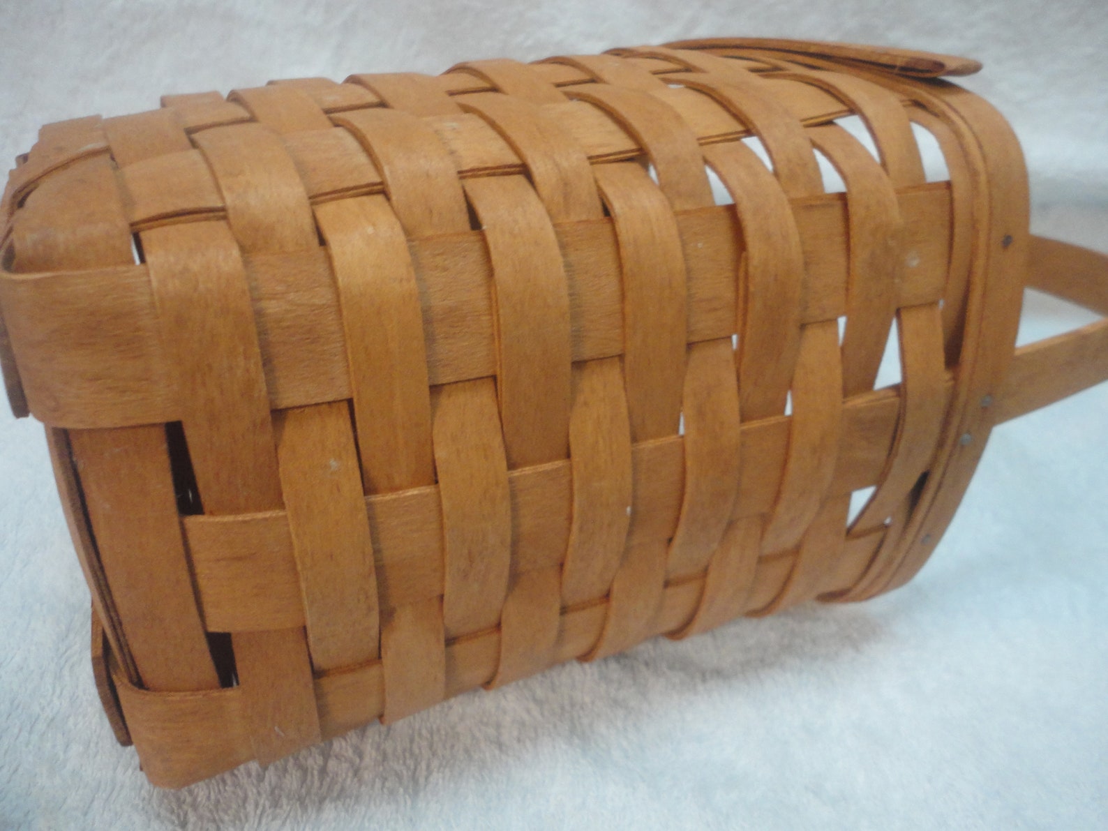 Vintage Maple Wood Handwoven Wine Basket by Longaberger Hand - Etsy