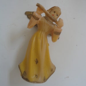 Vintage Trio of Plastic Miniature Angels, Christmas Angels, Plastic ...