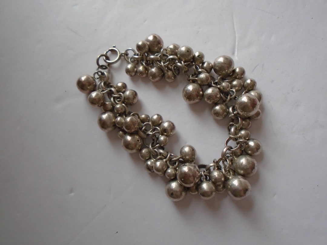 Vintage MCM Silver Cha Cha Statement Bracelet, Cha Cha Bracelet, Cha ...