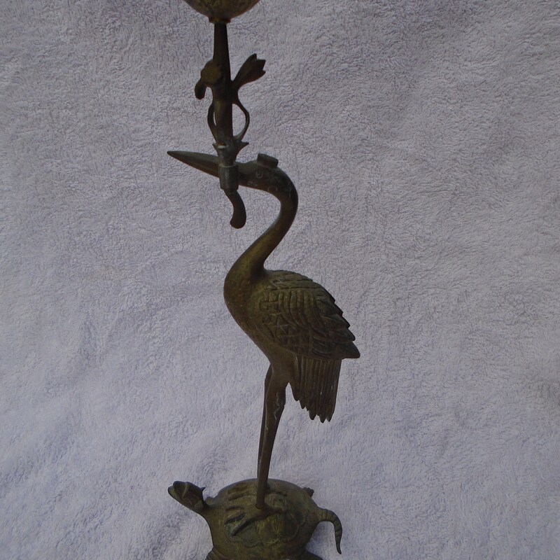 Crane Candlestick - Etsy