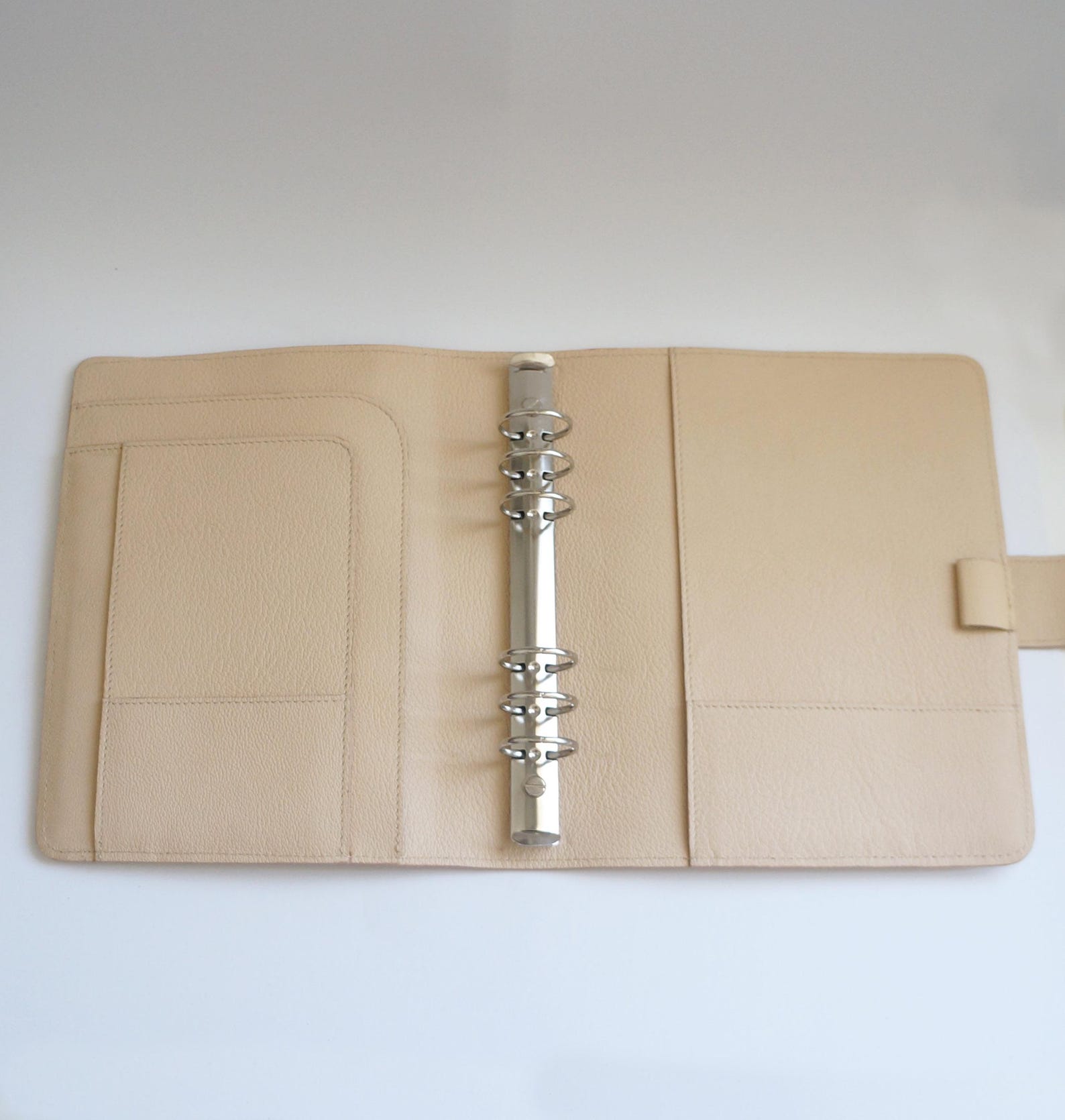A5 Size Ring Binder/planner Real Leather Cover ~ Rings - Etsy