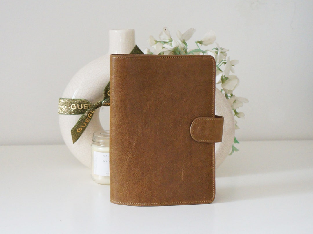 Personalized A5 Brown Oily Veg Tanned Leather Cover for Stalogy or ...