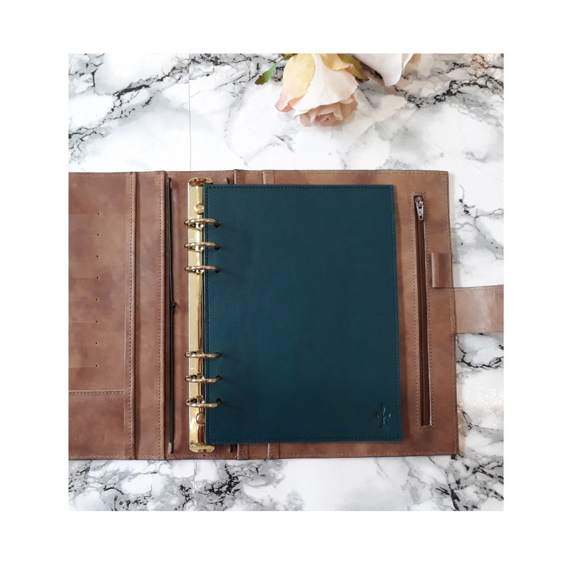 Leather Flyleaf With a Secretarial Pocket Choose Your - Etsy