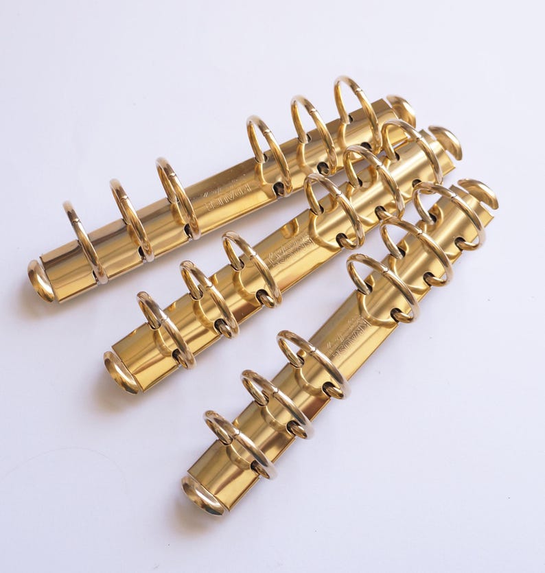 A6 Gold Krause Ring Mechanism for A6 Ringbound Planners With 30mm Rings ...