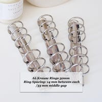 3 Ring Binder Mechanism, 3-inch Round Silver Rings (4 Pieces) - Etsy