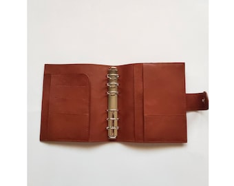 Leather A6 Ring Planner - Etsy